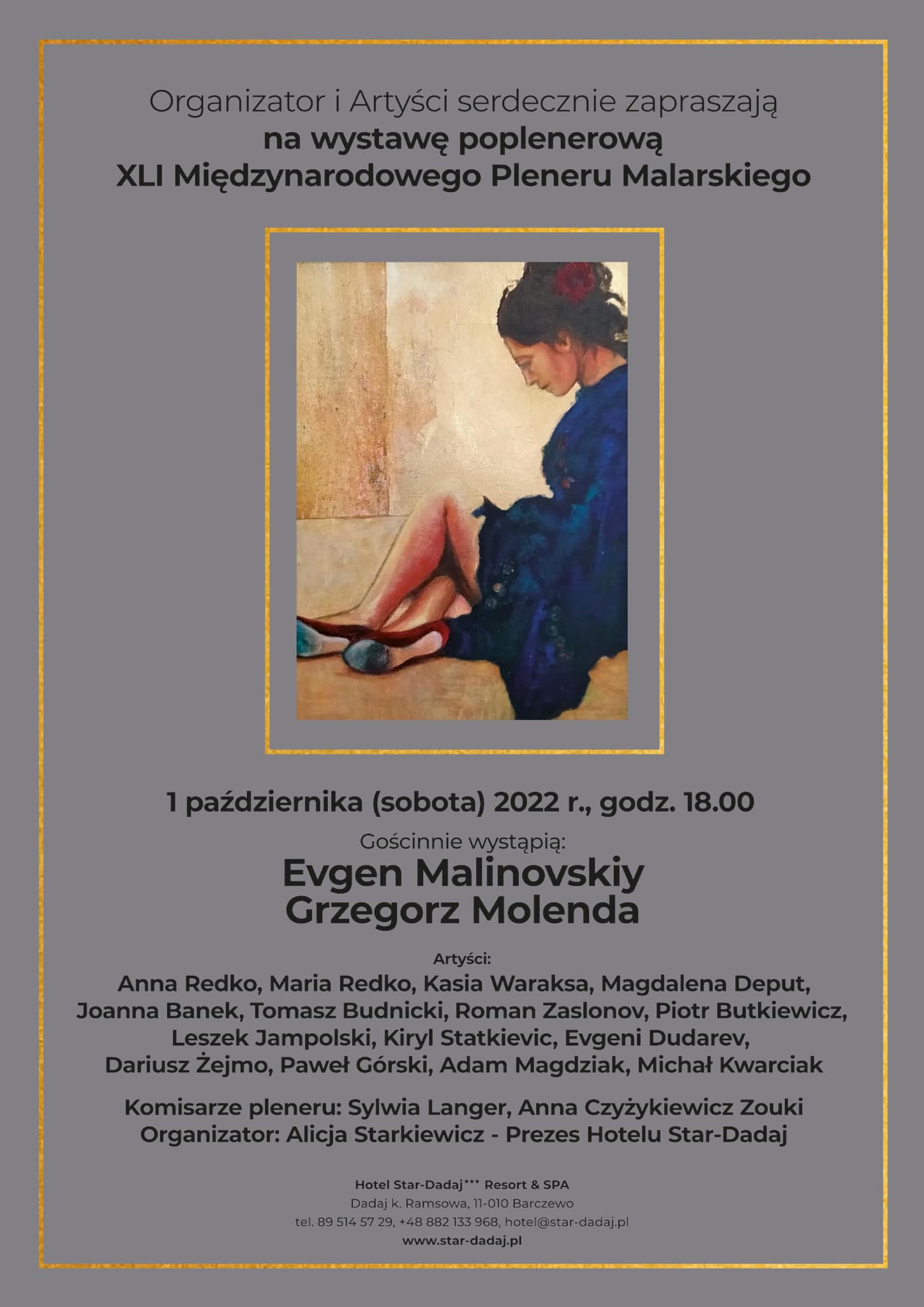 Wernisaż podsumowujący 41. Międzynarodowy Plener Malarski Hotel Star ...