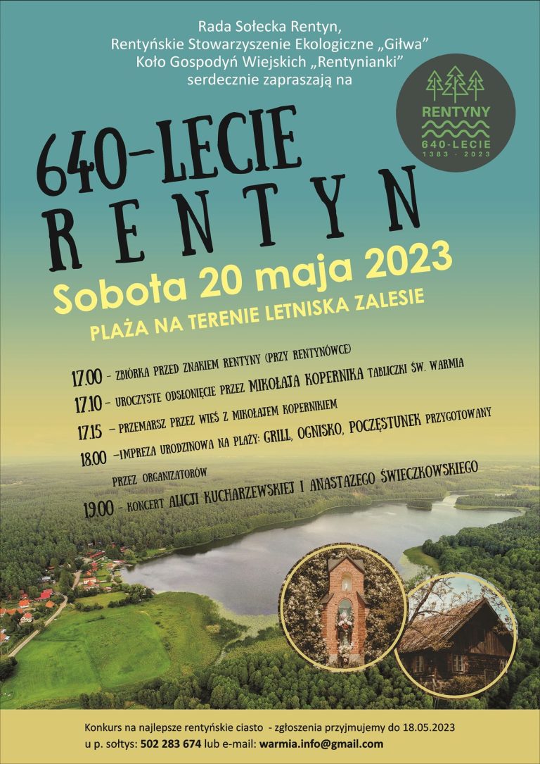640-Lecie Rentyn 2023 - Mazury Travel