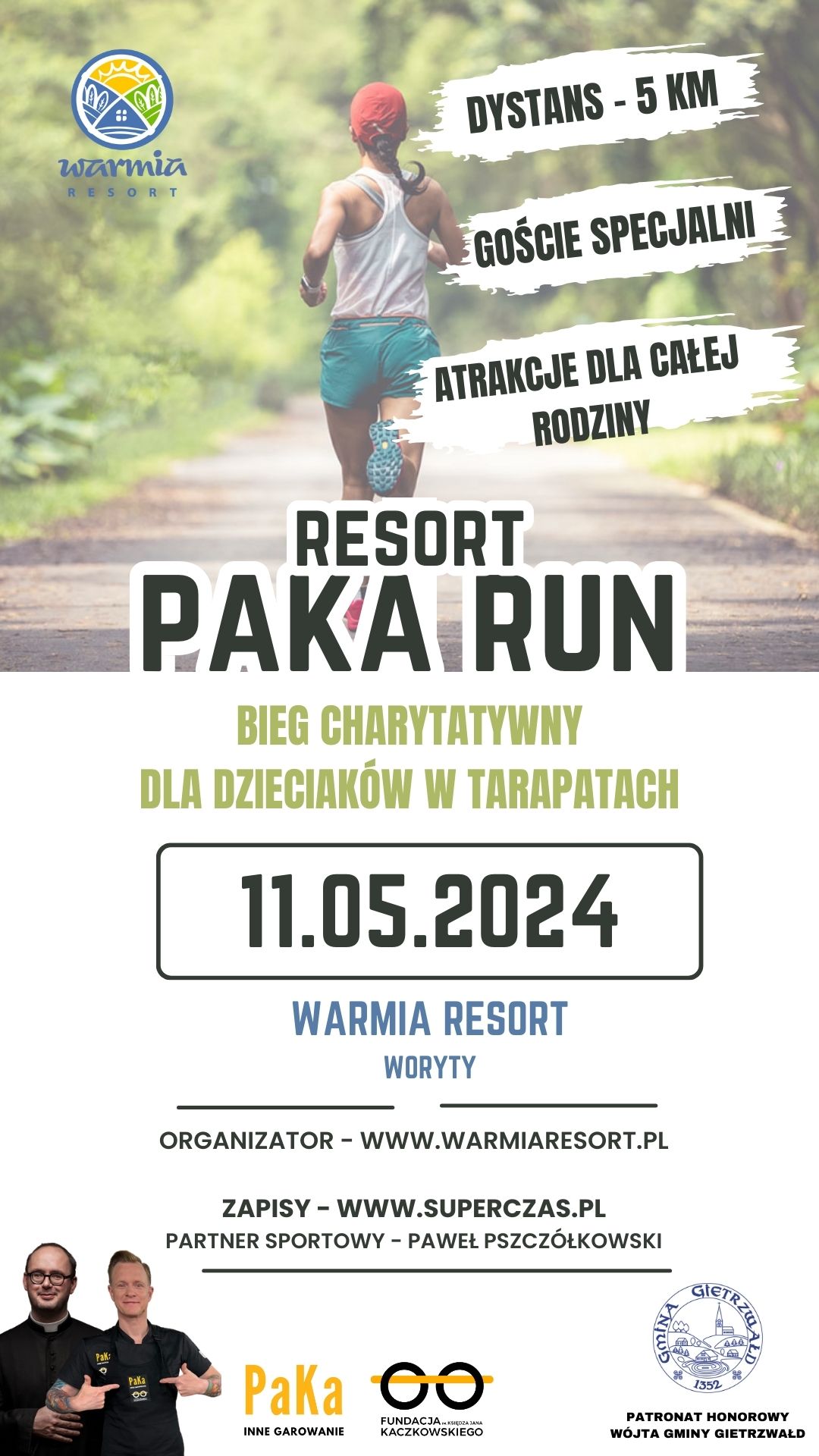 Bieg Charytatywny Resort Paka Run 2024 WORYTY - Mazury Travel
