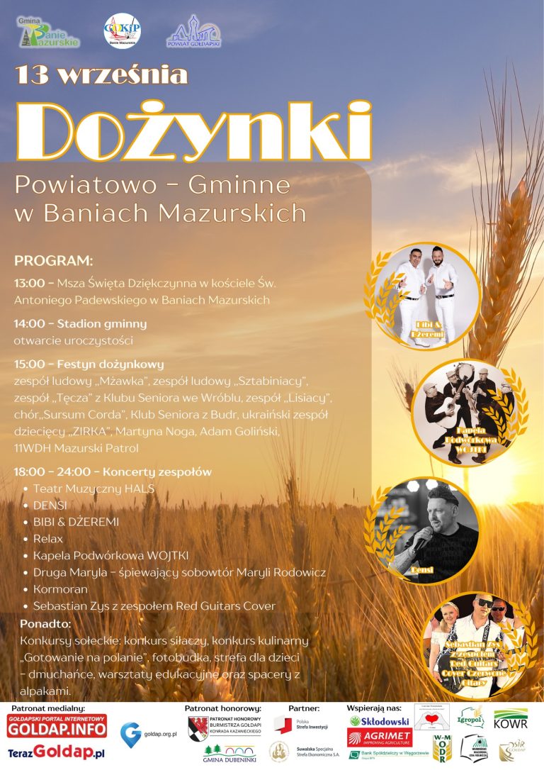 Dożynki Gminne Banie Mazurskie 2025 - Mazury Travel